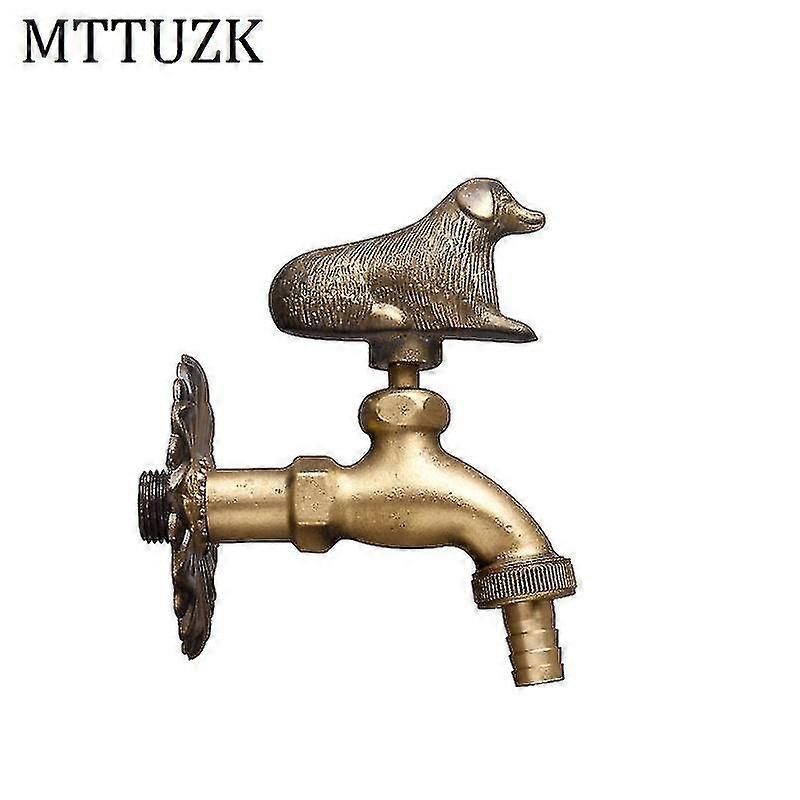 Outdoor Decorativ Garden Faucet Animal Shape Bibcock Green/antique ...