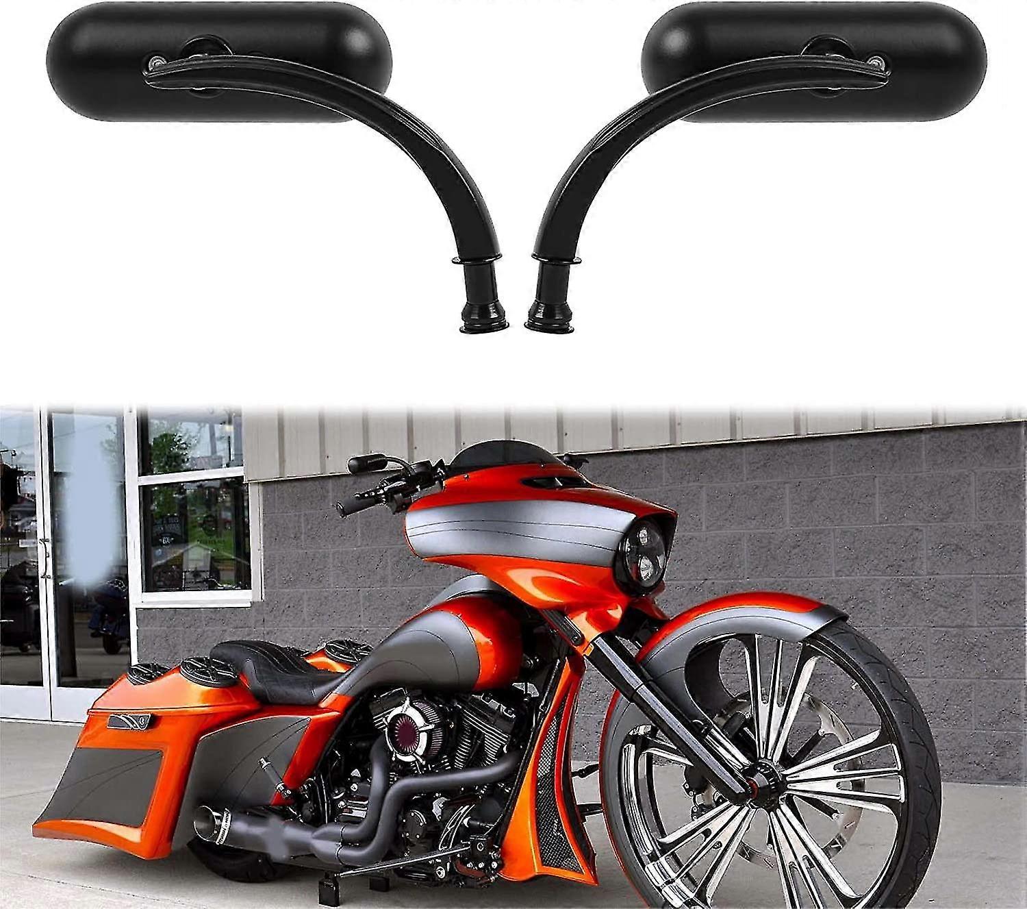 Chrome Motorcycle Round Sportster Mirrors Rear View Compatible With ...