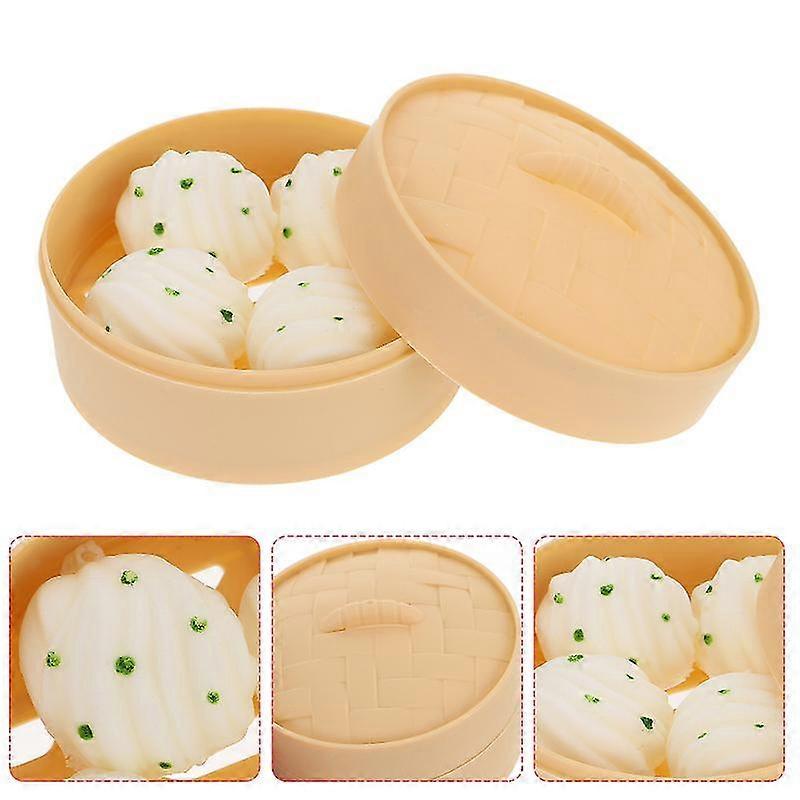 1 set false chinese steamed buns steamer model fake food model for home ...