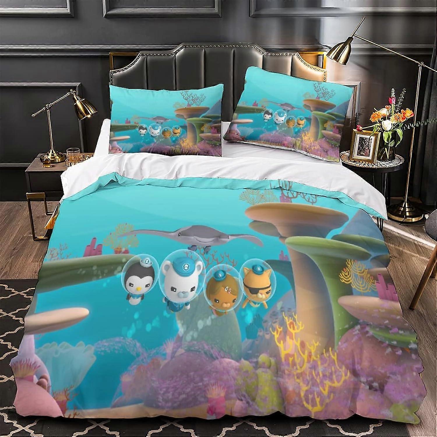 The Octonauts Bedding Set Cartoon Duvet Cover 3D Printed Bedding Set ...