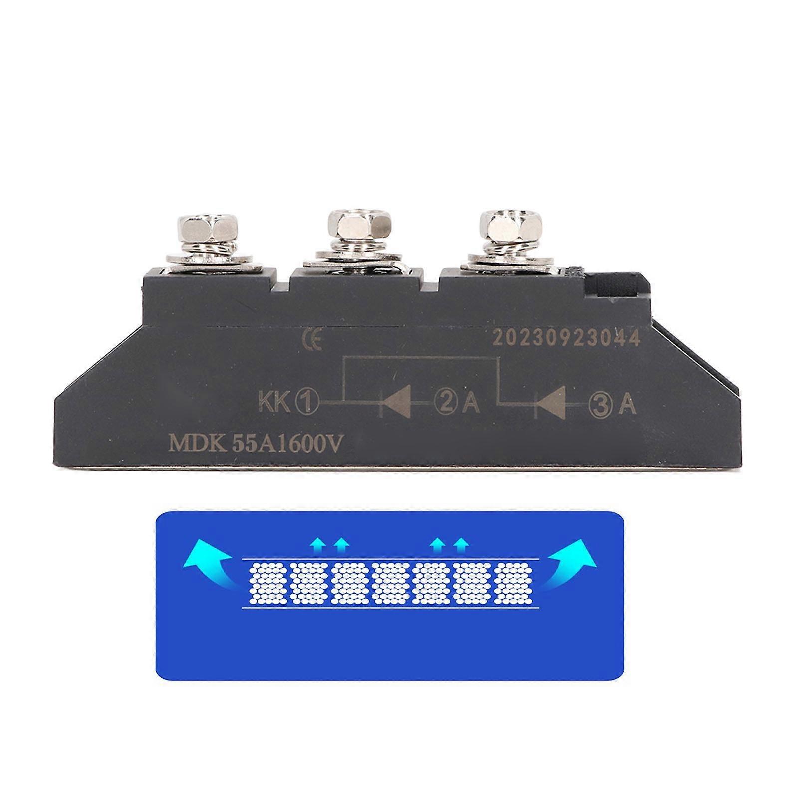 Photovoltaic Anti Reverse Diode 55a 1600v 2 In 1 Out Common Cathode Module Rectifier Diode For
