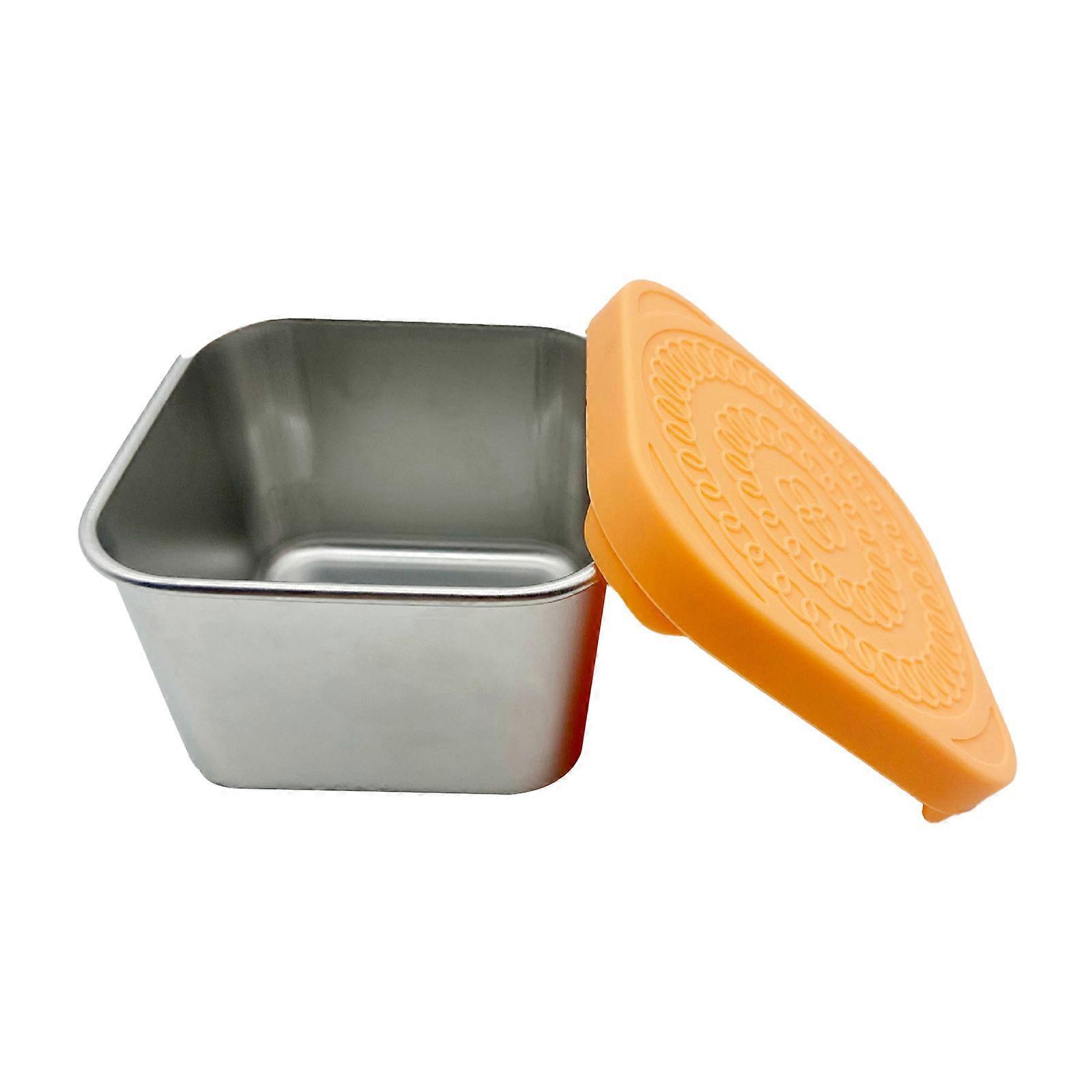 3Pack 6oz Stainless Steel Snack Containers,Easy Open Leak Proof Small ...