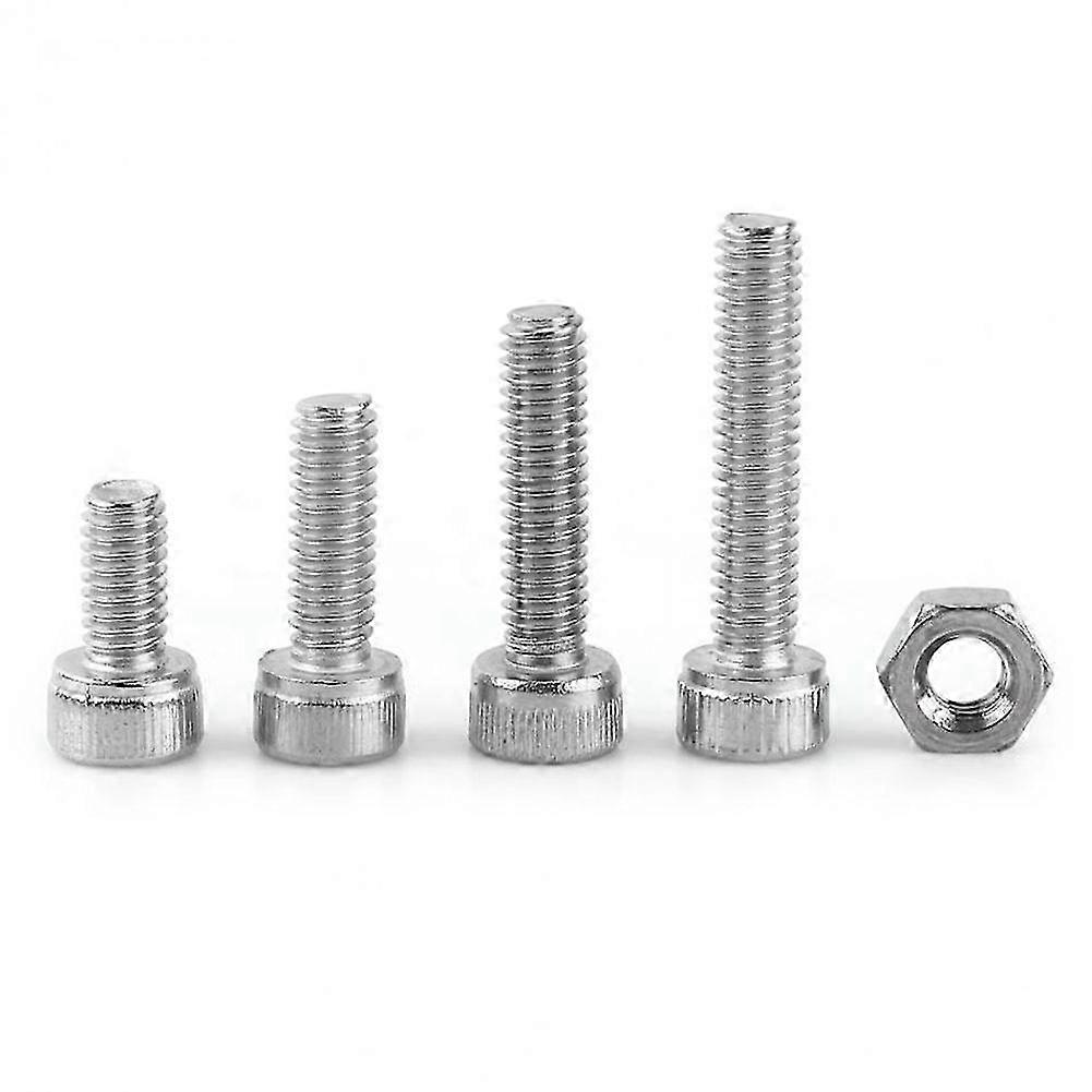 480pcs M2 Hex Socket Screws Set Stainless Steel Hex Socket Cap Head ...