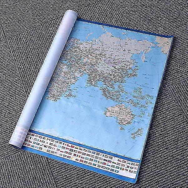 Cartaz Gigante Mapa do Mundo Mapa Decorativo Do Mundo Mural- 23,6 X 35 ...