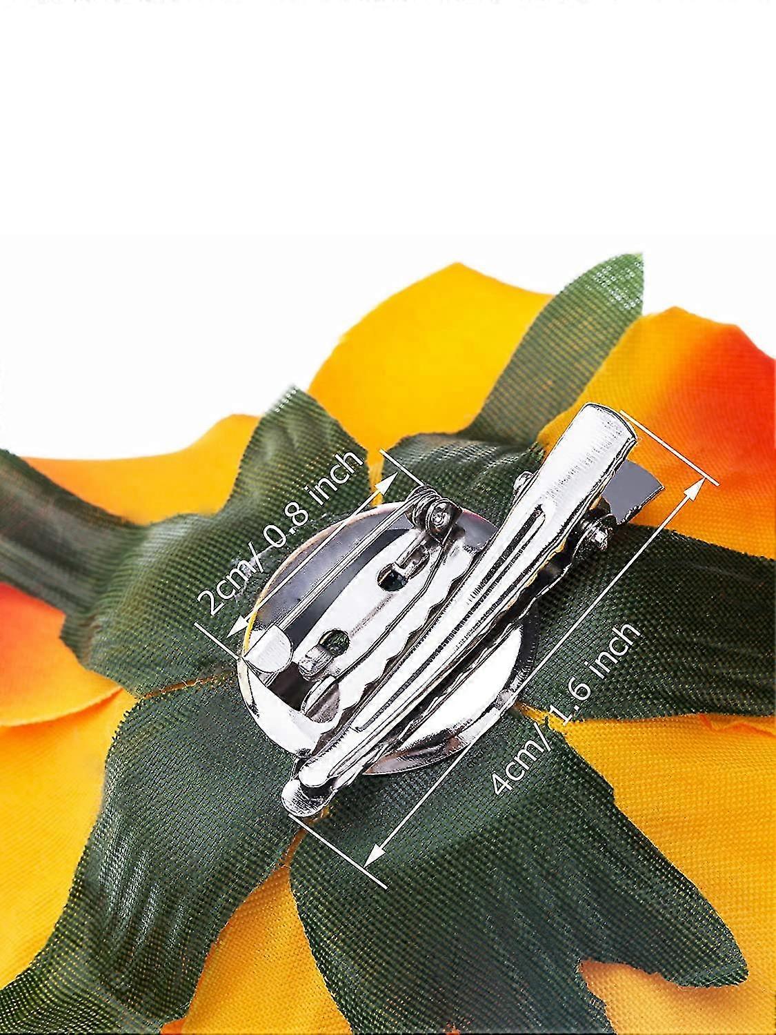 15 Pieces Rose Flower Hairpin Hair Clip Flower Pin Up Flower ...