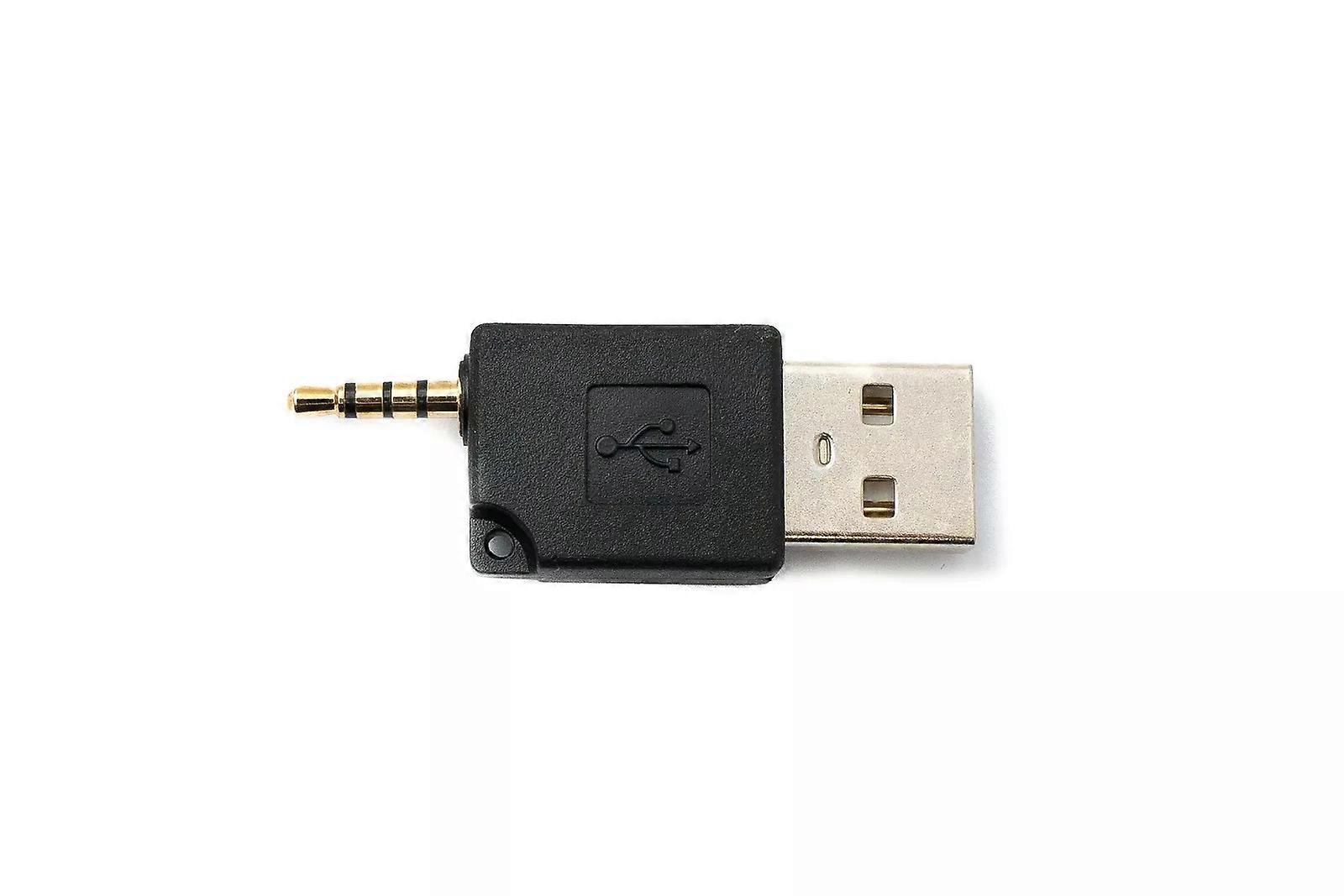 Audio USB Adapter 2.5mm Jack Plug to 2.0 Type A Plug AUX Cable in Black ...