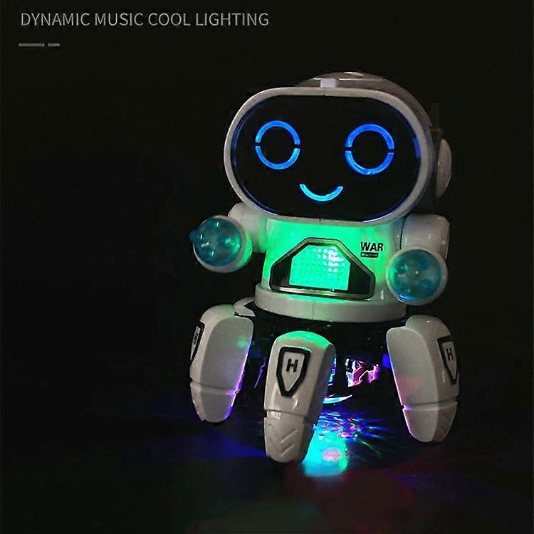 Kids Dancing Robot Toys with Light Music Six-Claw Electronic Toy Gift ...