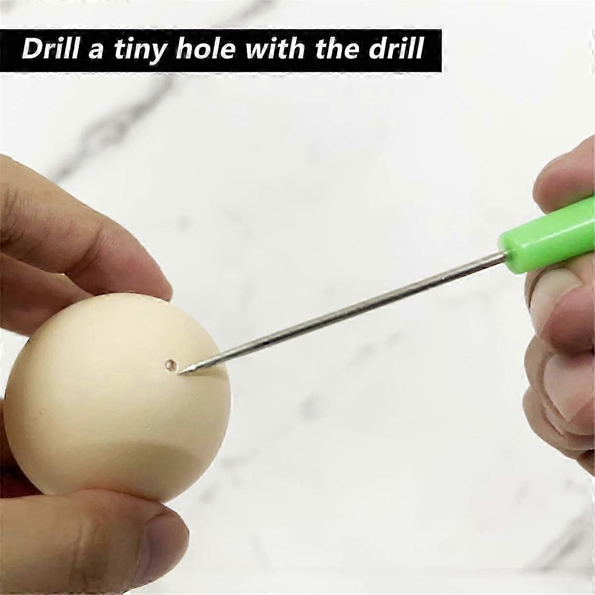 Easy Egg Blower Empty Egg Tools One Hole Egg Pump and Drill Easter Egg Maker Supplies Ukrainian ...