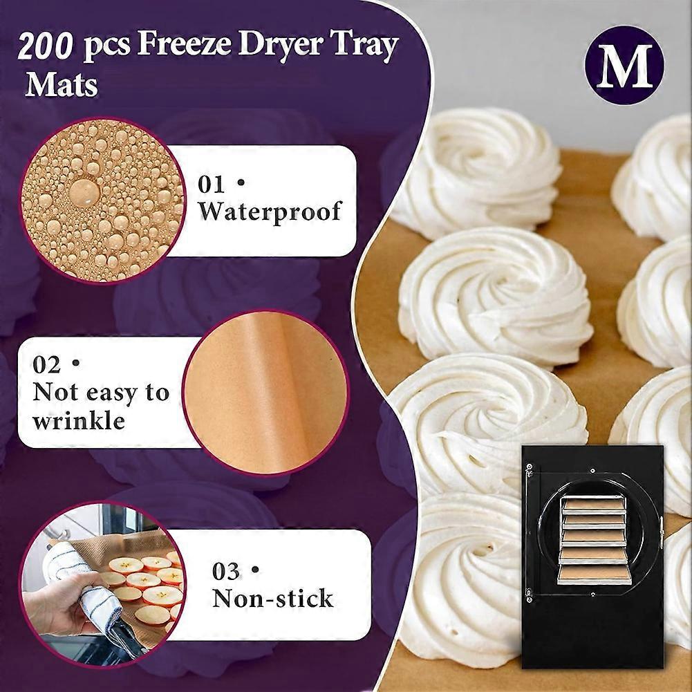 200 Packs Parchment Paper Sheets for Freeze Dryer - Dryer Accessories ...