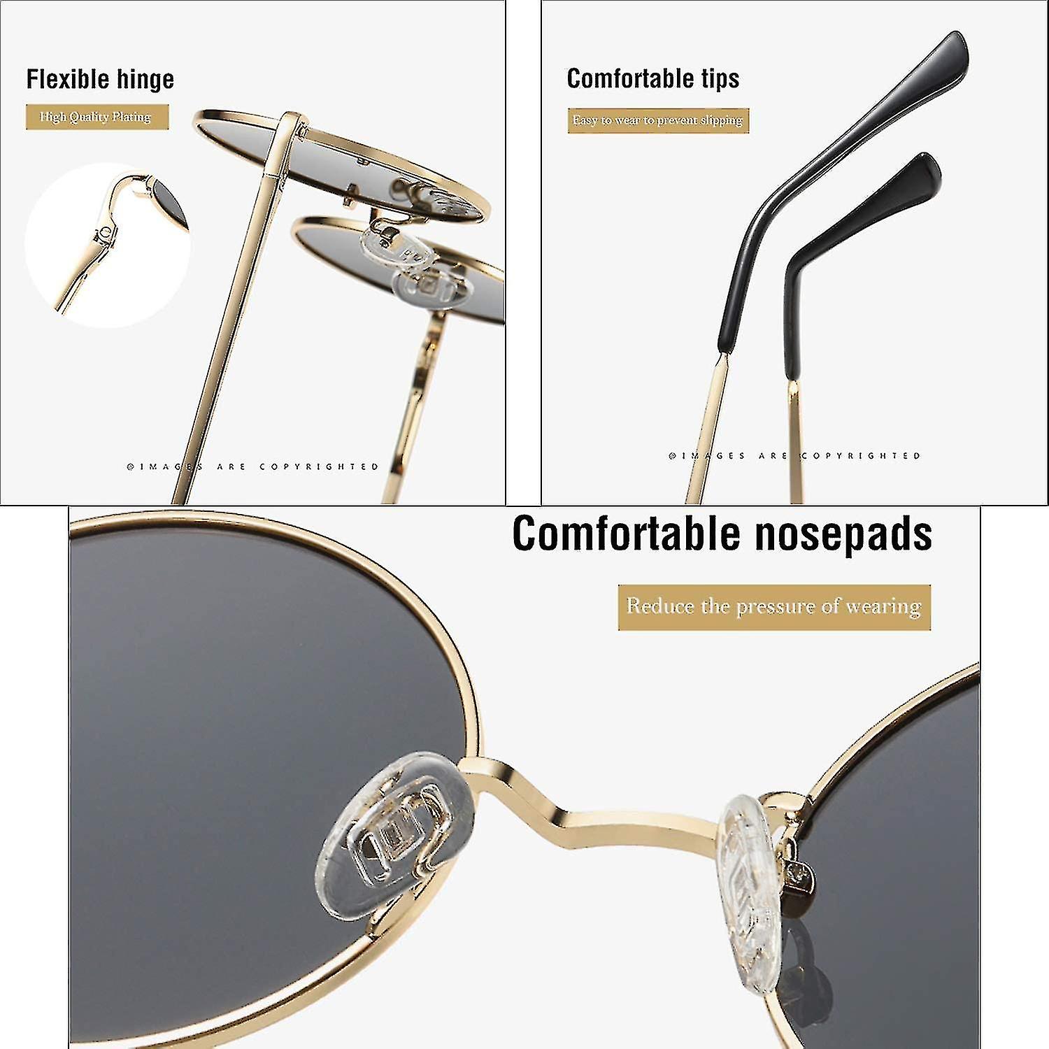 Vintage Round John Lennon Polarized Sunglasses For Men Women Circle