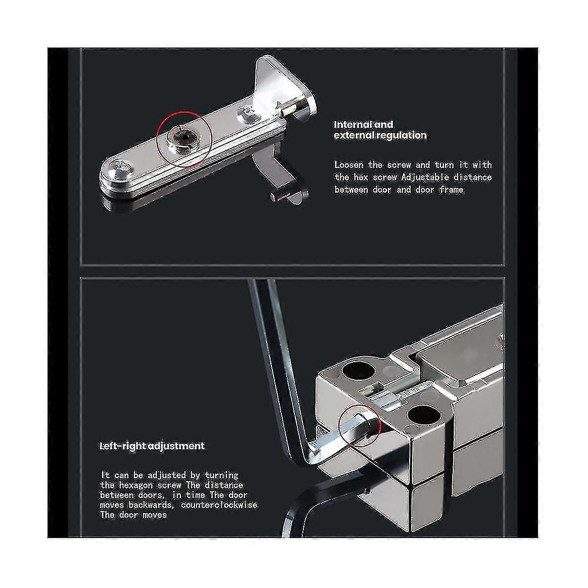 Adjustable Invisible Door Hinges Heavy Duty Up And Down Swivel Shaft ...