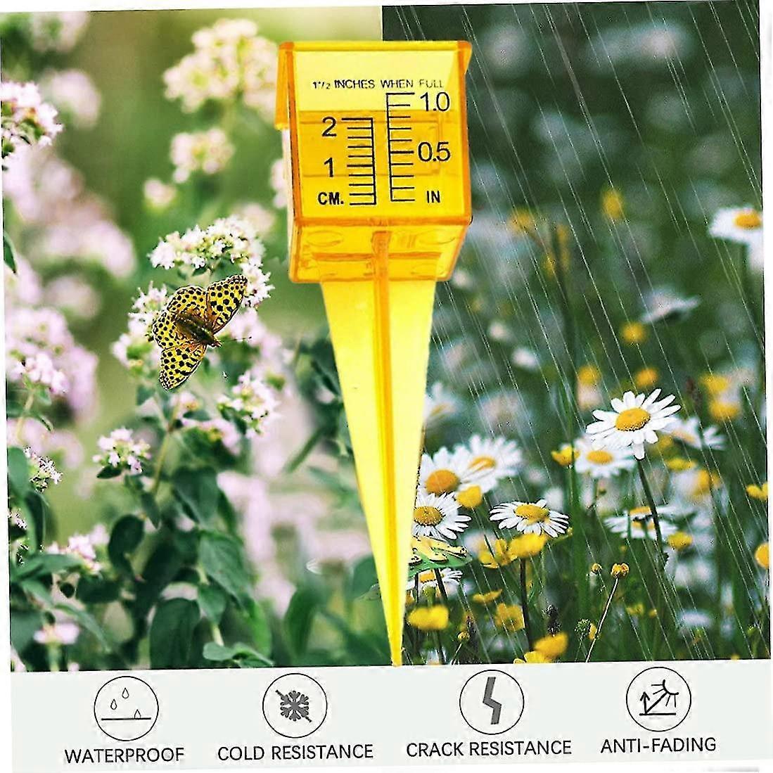 10pcs Garden Rain Gauge Rain Measuring Gauge 1.5inch Rainfall Measuring ...