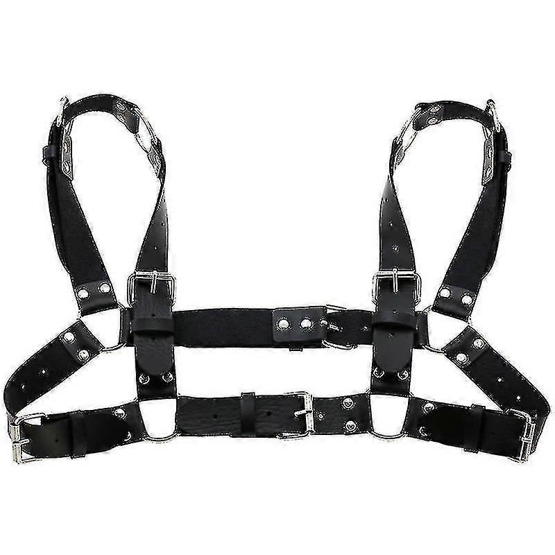 Women Men Sexy Punk Chest Harness Adjustable Caged Metal Body Chain Pu ...