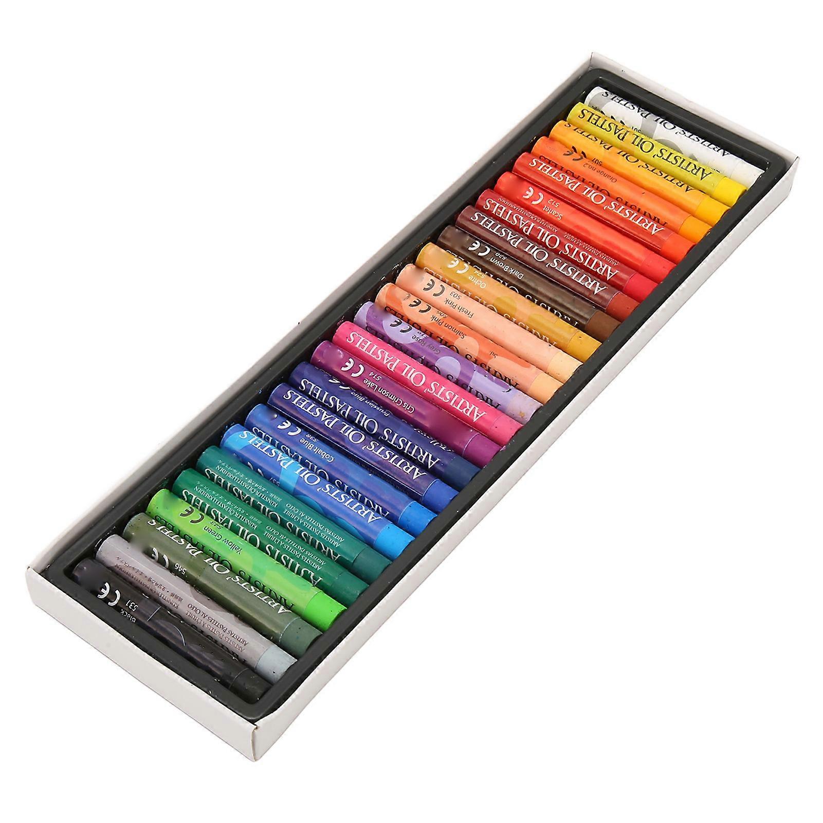 25 Colors Oil Pastels Set Professional Vibrant Creamy Soft Oil Pastels ...