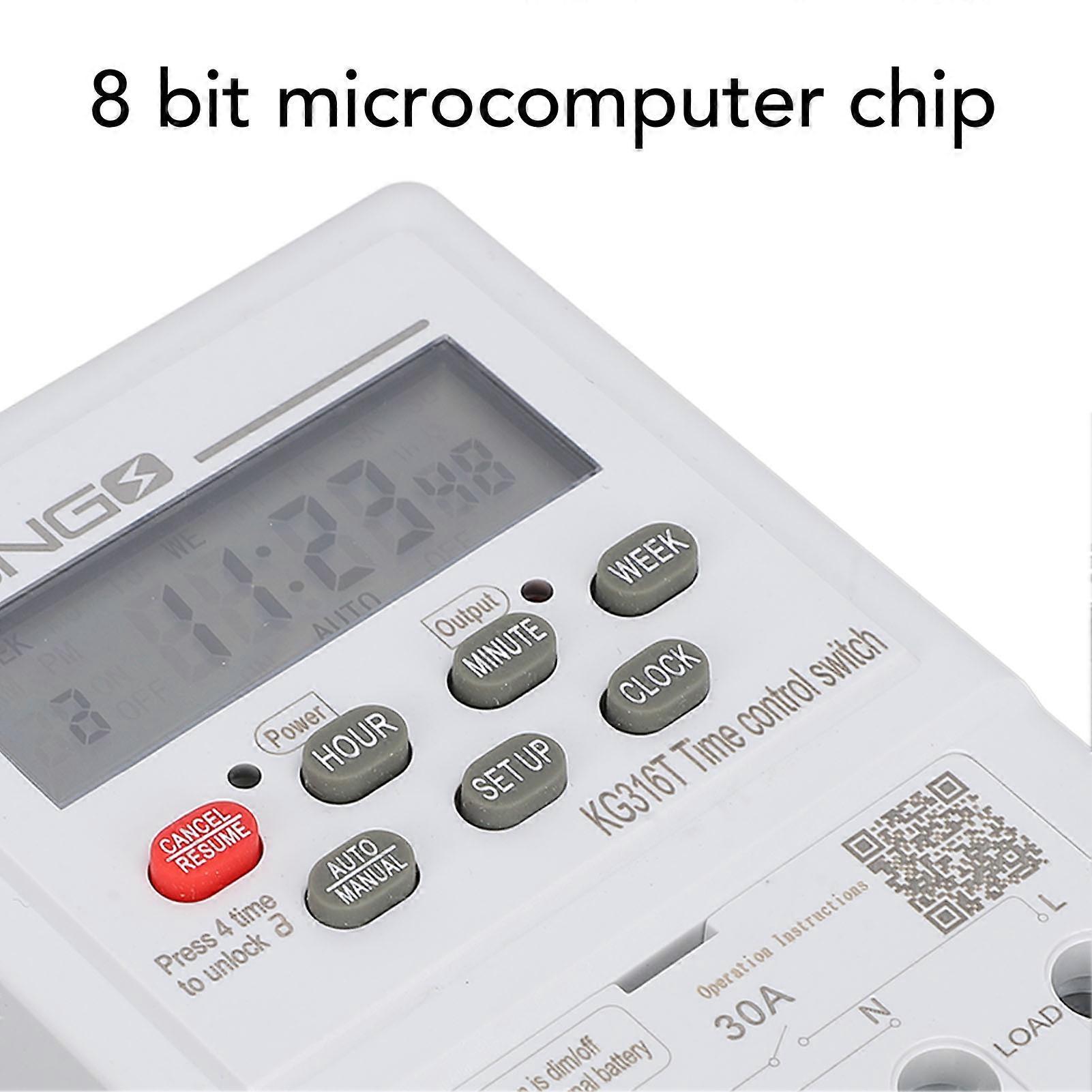 Time Control Switch Microcomputer 7 Day Programmable Automatic Digital ...