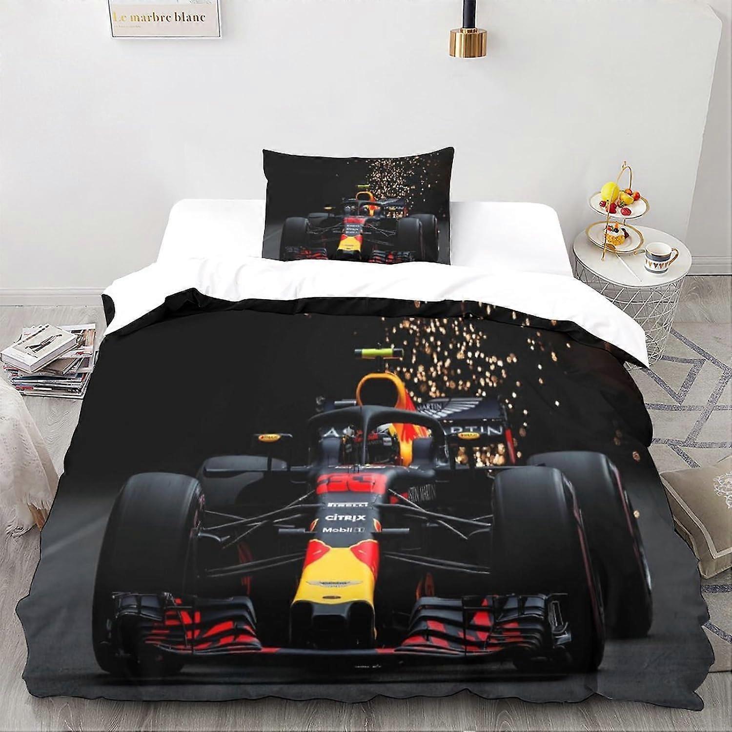 Formula 1 3D Duvet Cover Sets, F1 Bedding Set and Pillowcase for Single ...