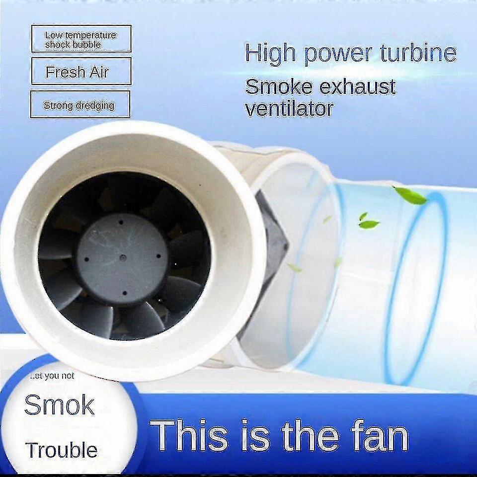 Home Silent Inline Pipe Duct Fan Bathroom Kitchen Ventilation Toilet ...