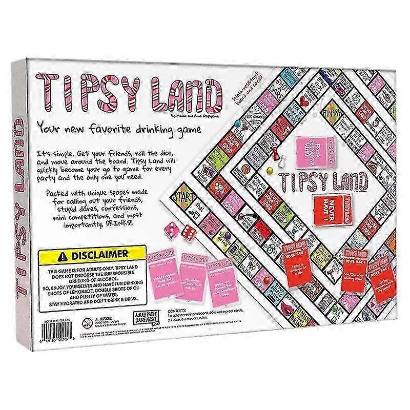 Tipsy Party Board Game Party Board Game, Fun Drinking Game for Friends ...