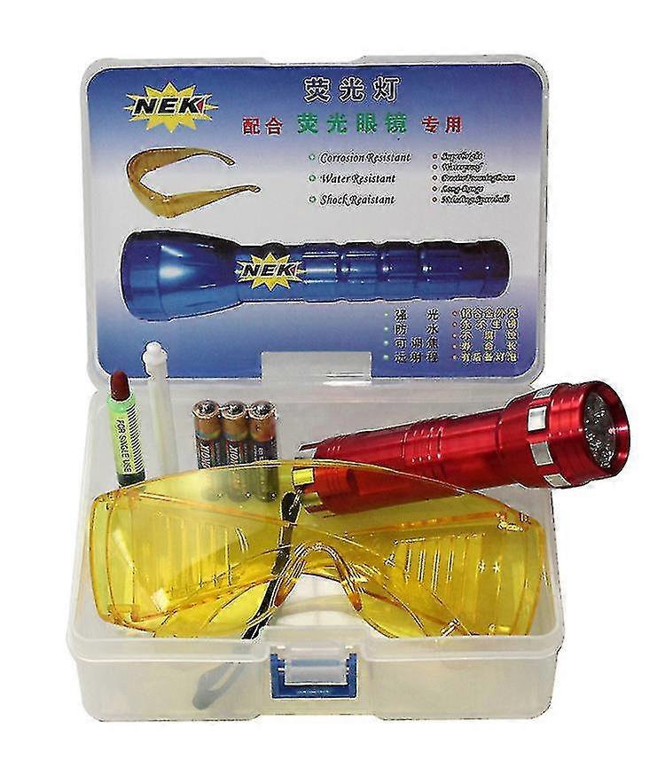 28 Led Fluorescent Refrigerant Leak Detection Uv Flashlight Light With ...