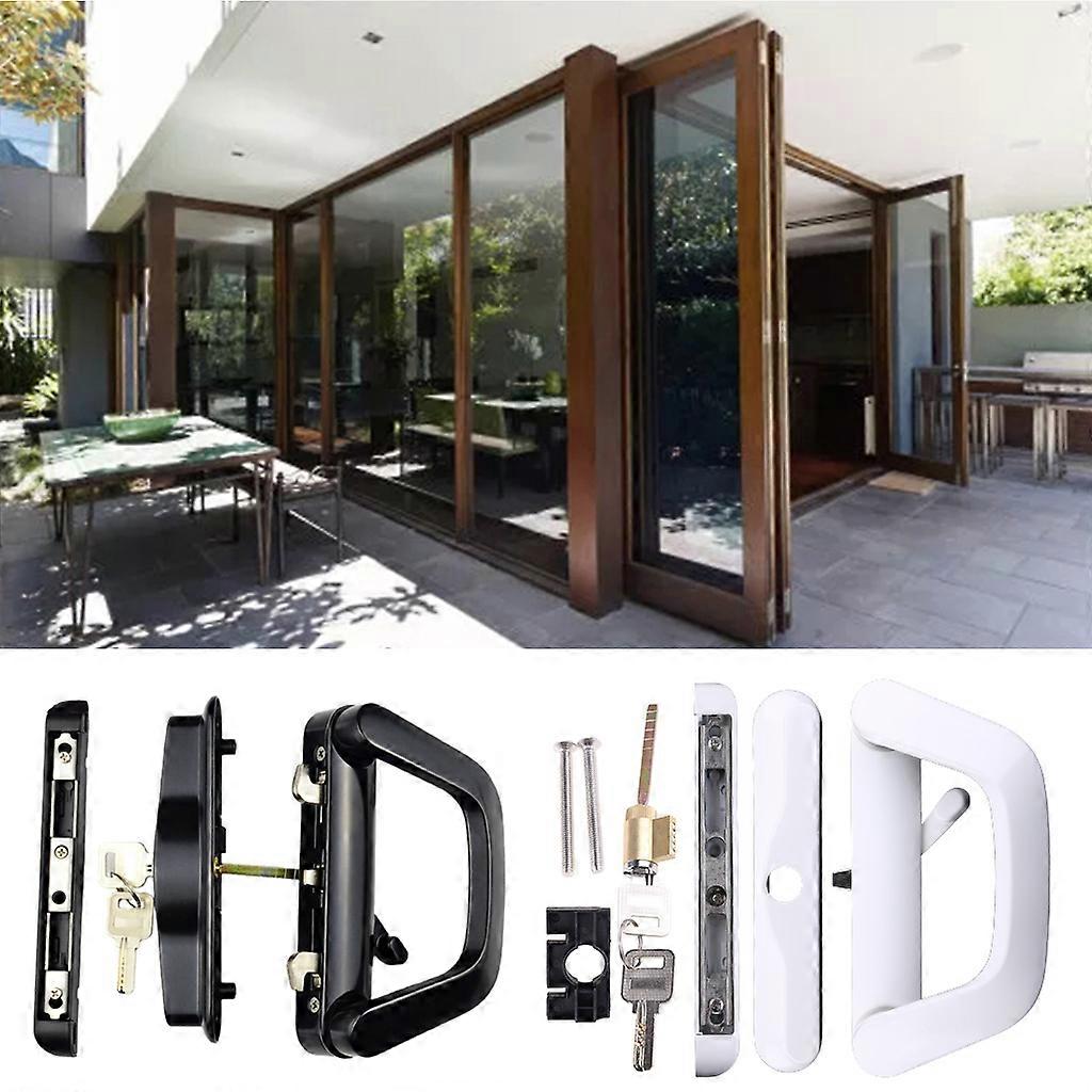 Sliding Patio Door Handle Set with for Key Zinc Alloy Mortise-Style ...