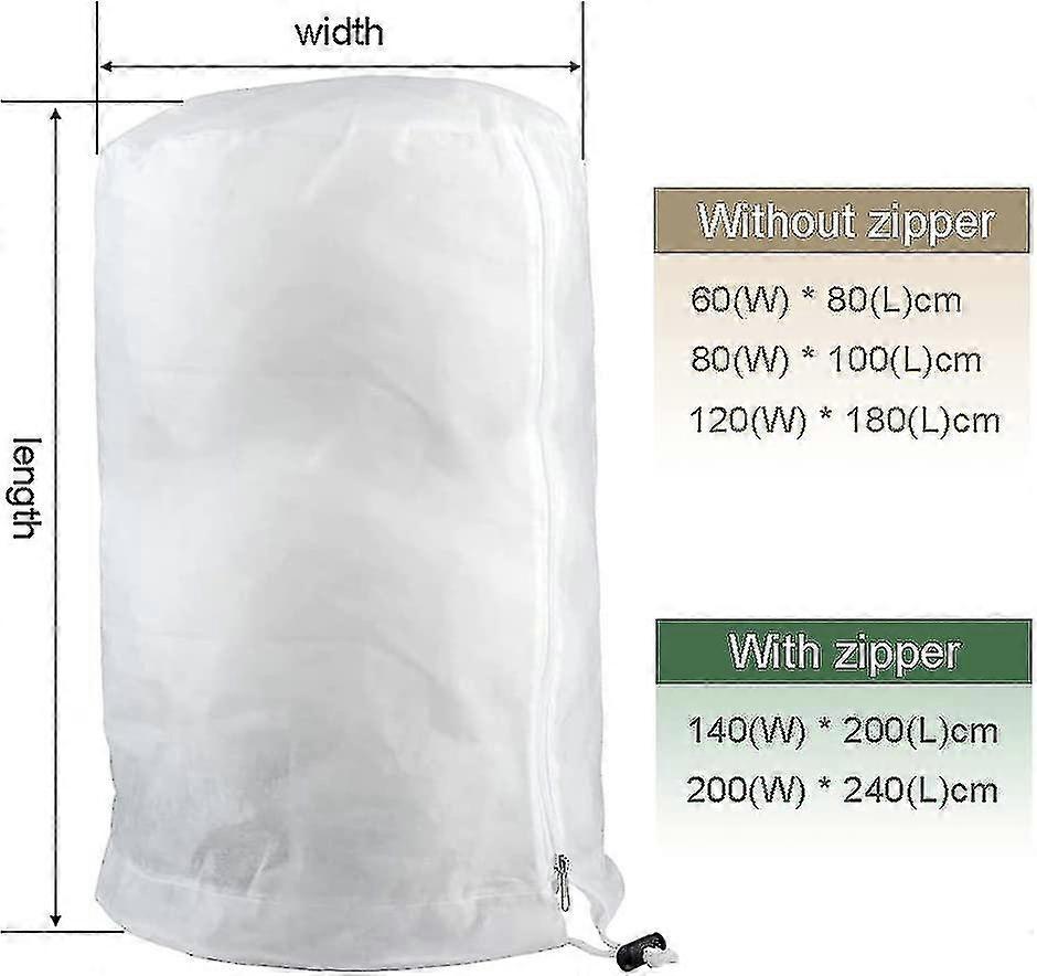 Frost Protection Bags For Plants, Reusable Plant Protection Cover With ...