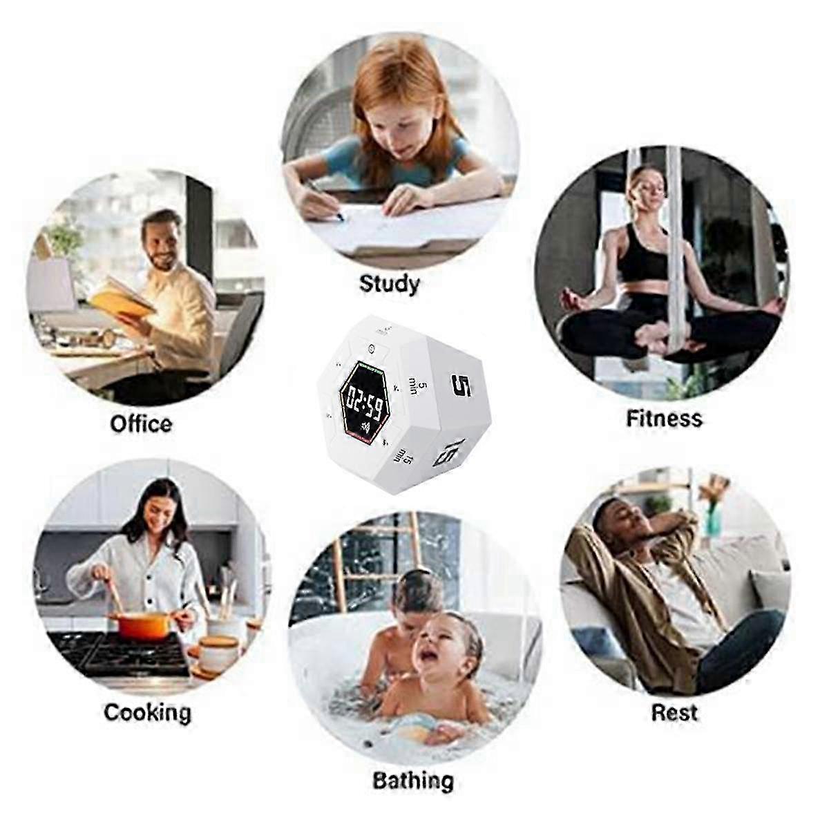 Pomodoro , Productivity ,3, 5, 15, 30, 45, 60 Minute Preset Smart ...