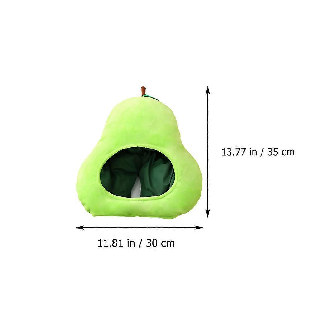 1Pc Pear Shaped Headgear Hat Creative Fruit Headwear Funny Plush Doll ...