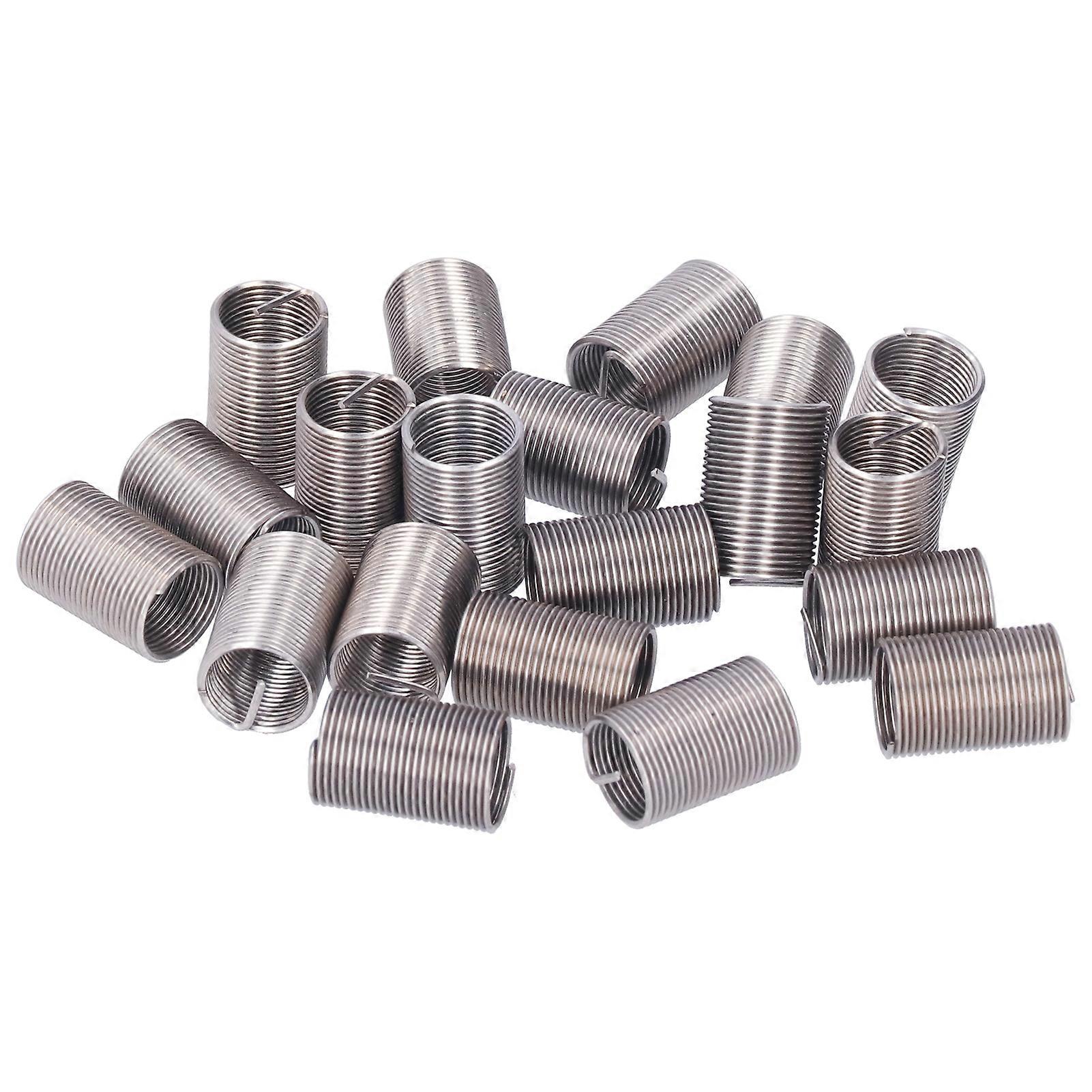 20Pcs Wire Thread Insert M12 x 1 Threaded Repair Reduce Nut Spiral ...