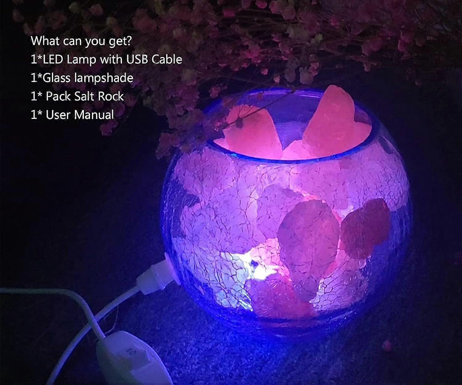USB Himalayan Salt Lamp, Release Negative Ion Purifying Air, Visual ...