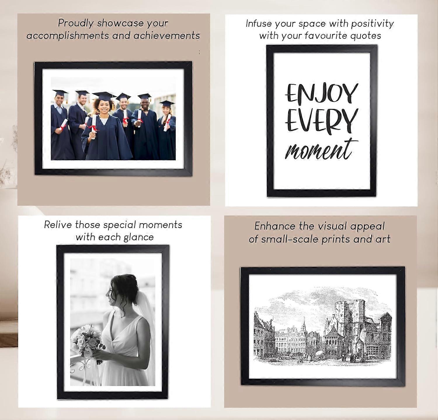 A4 Frame, Black A4,Certificate Frame, Art Print Poster Frame, 21cm x 29 ...