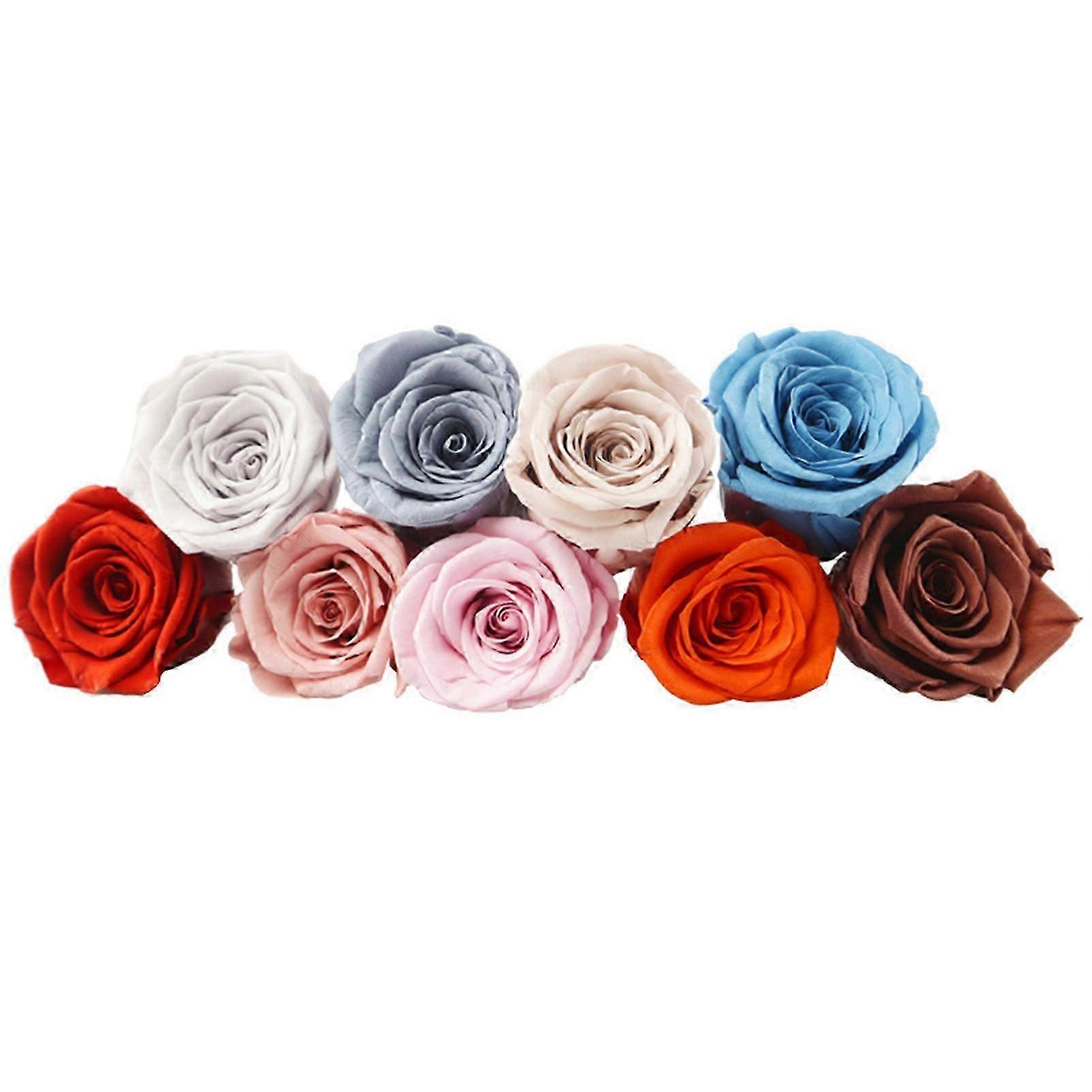 8Pcs Eternal Rose Flowers Vibrant Color Natural-Looking Forever Blossom ...