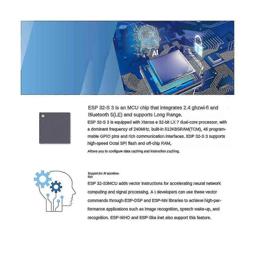 Esp32 Esp32-s3 Wifi+bluetooth Iot Dual Type-c Development Board Core ...