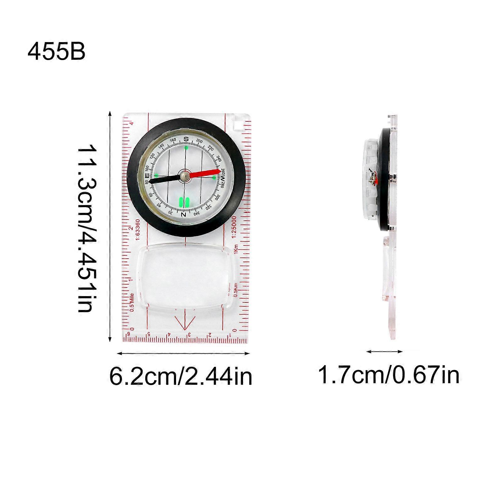 Baseplate Map Compasses with Scale Ruler Accurate Orienteering ...