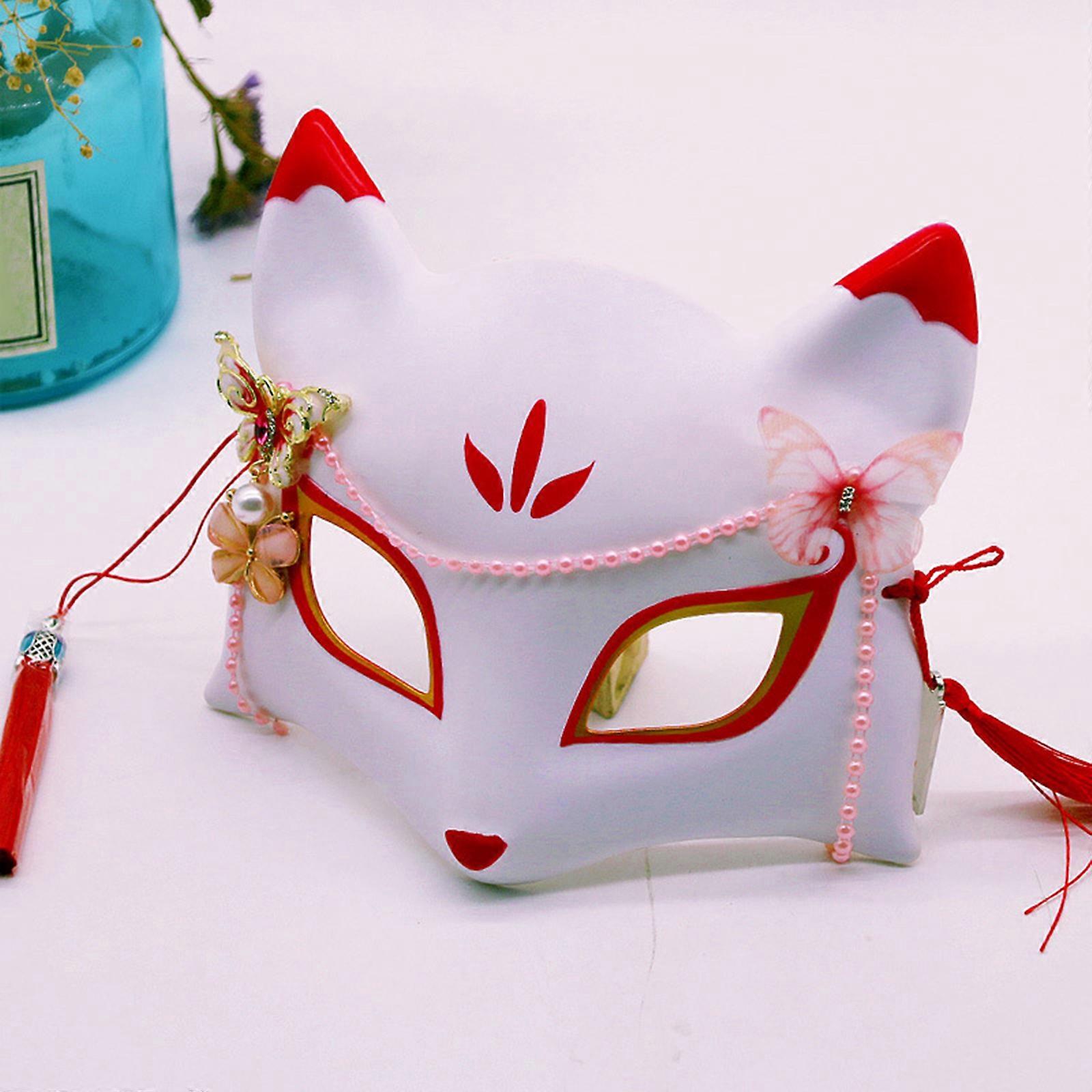 Cats Mask Anime Anime Foxes Mask Masquerade Mask Halloween Mask Party ...