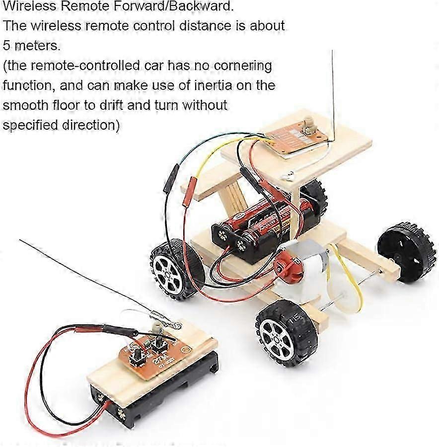 DIY RC Car Model Kit with Electric Motor & Remote Control for Kids STEM ...