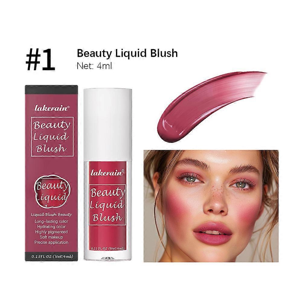 9Colors Beauty Liquid Blush for Cheeks with Natural Matte Finish, Soft Cream Face Blush ...