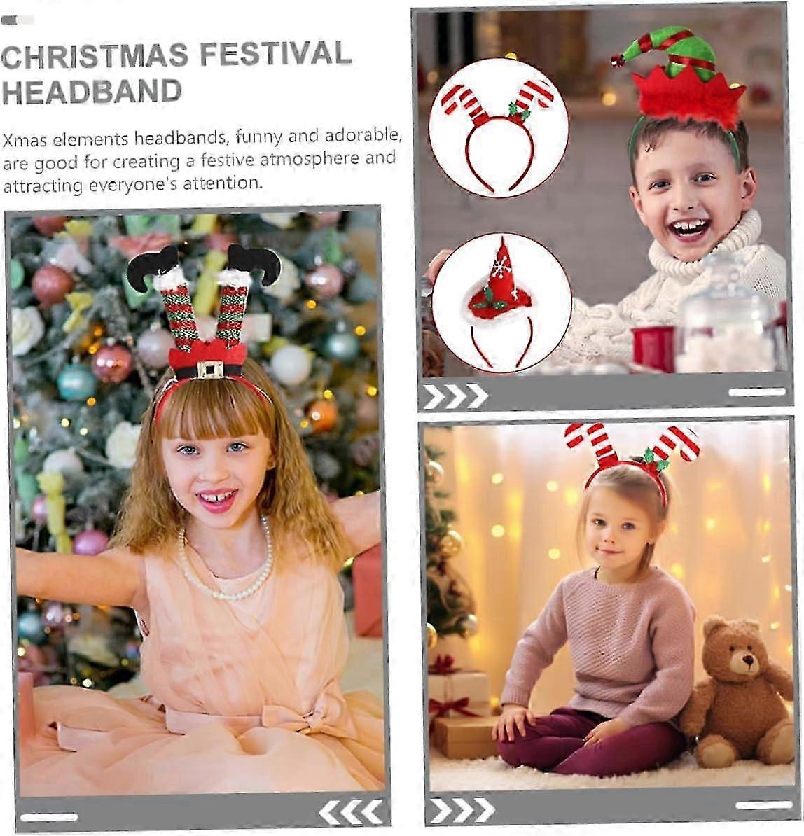 Christmas headbands 5 piece set for holiday parties | Fruugo UK