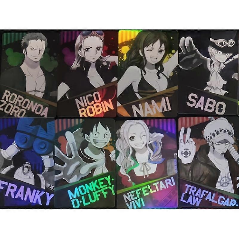 ONE PIECE Flash Card Monkey D Luffy Roronoa Zoro Shanks Nami Boa ...