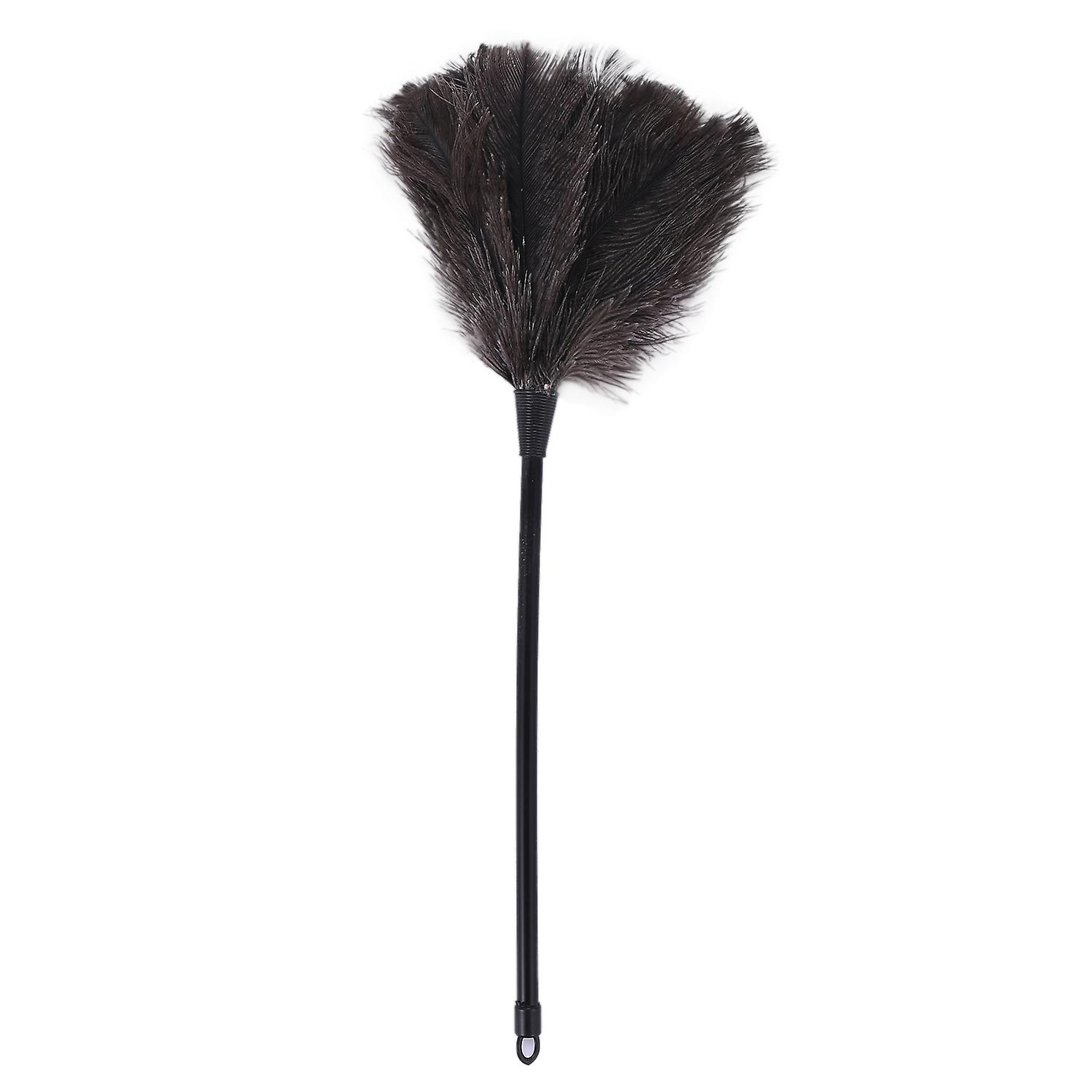 Ostrich Duster Feather Dusters with Long Plastic Handle Cleaning Brush ...