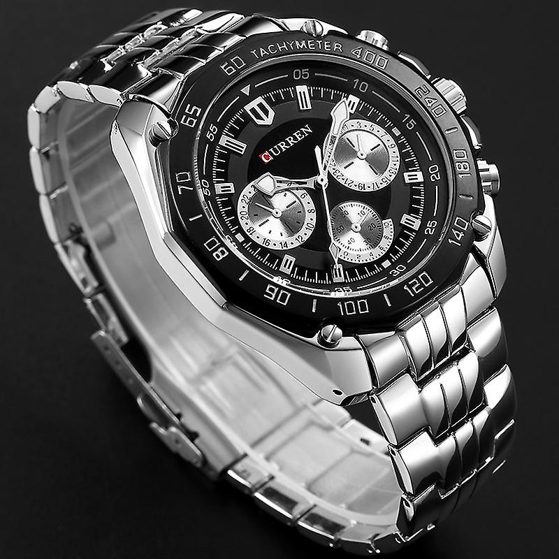 Curren 8077 Full Stainless Steel Band Watches For Men Fashion Army ...