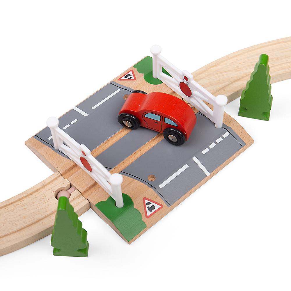 Bigjigs Rail Wooden Level Crossing Track Compatible Playset Expansion ...