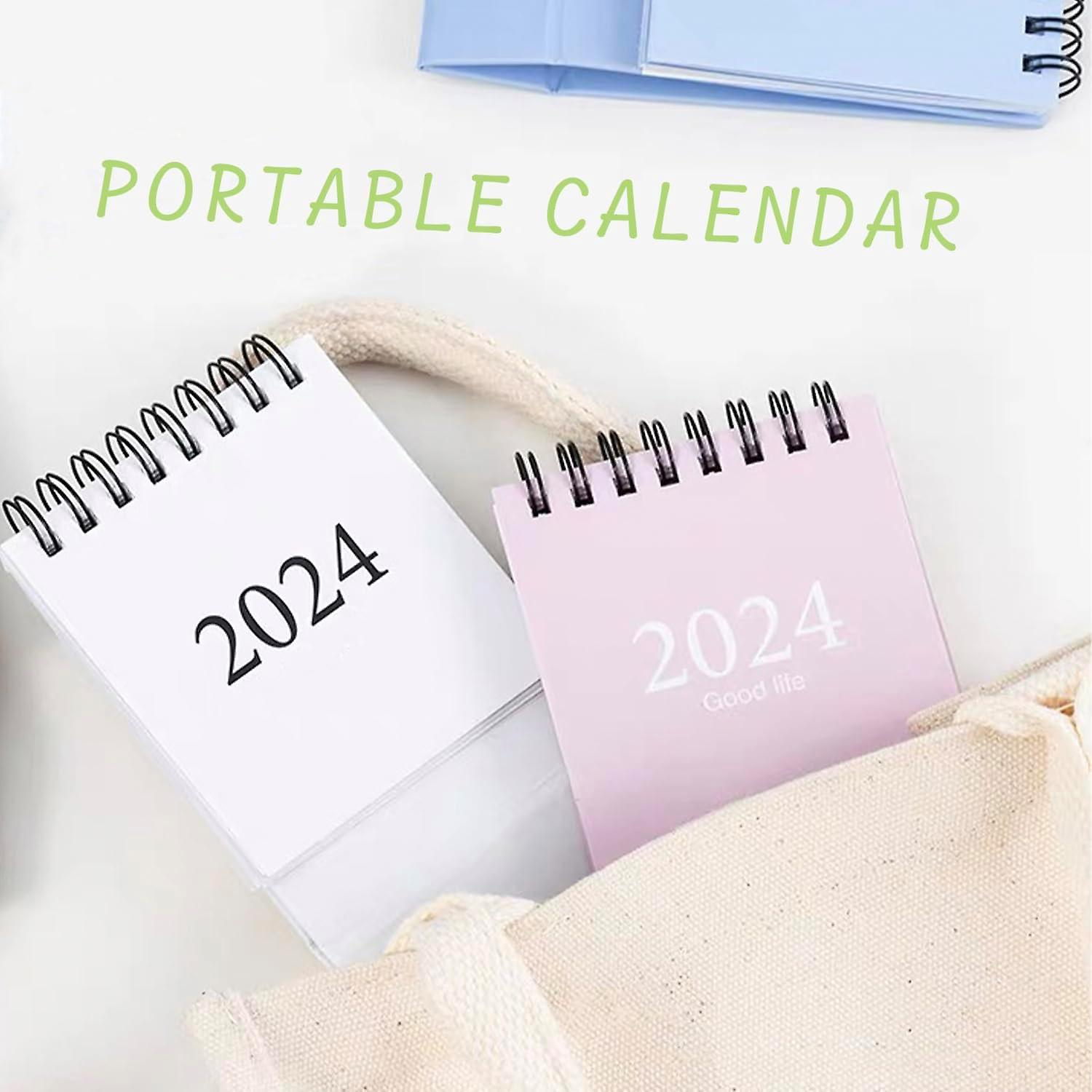 Small Desk Calendar 2023-2024, Mini Desk Calendar From Aug. 2023 - Dec ...