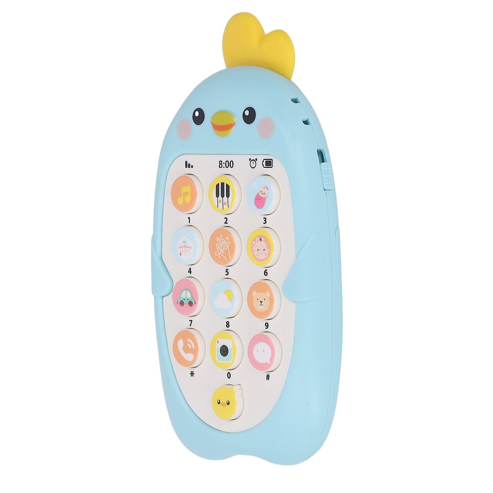 Toy Phone Cartoon Design Early Education Multifunctional Music Phone ...