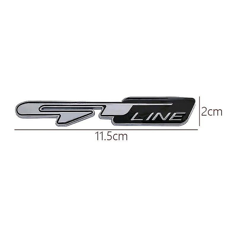 3d Metal Gt Line Logo Car Fender Trunk Badge Decal For Peugeot 5008 308 ...