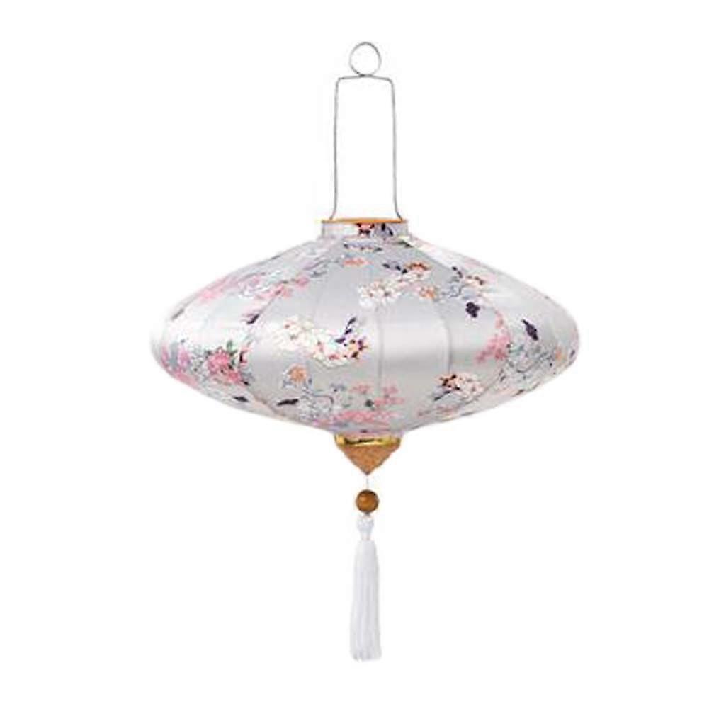12" Chinese Cloth Lantern Traditional Festival Lampshade UFO Shaped ...