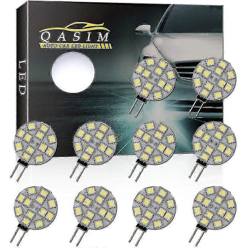 10x G4 Led Bulb Ac/dc 12v Non Dimmable White 6000-6500k Light Bulb ...