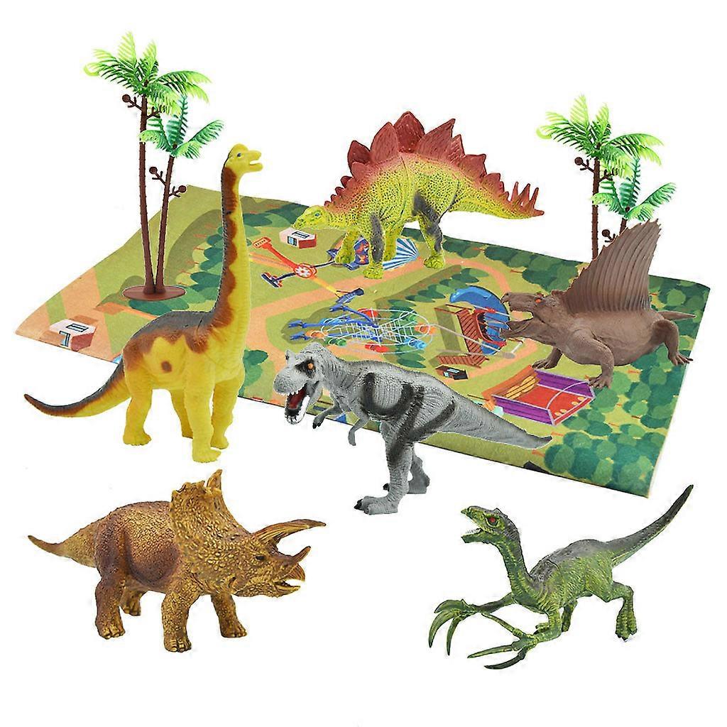 Activity Play Mat Trees Educational Realistic Dinosaur World Christmas ...