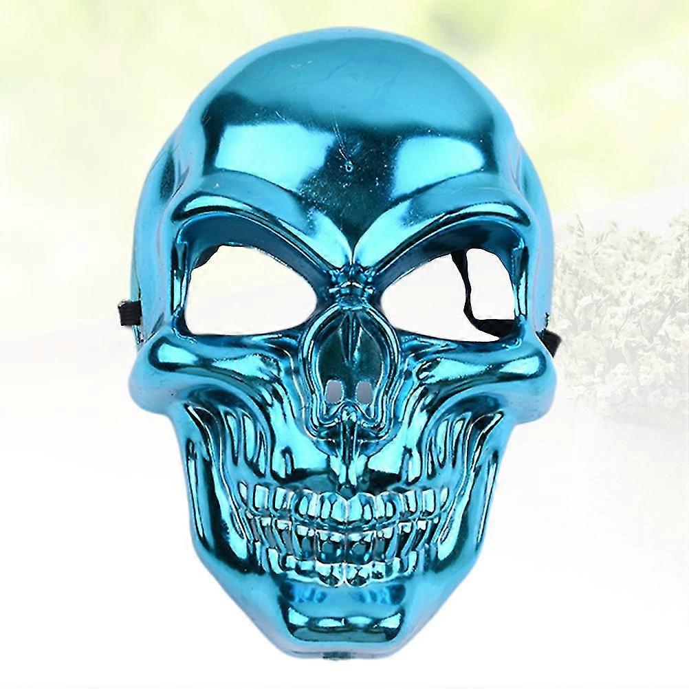 2pcs Halloween Scary Skeleton Mask Plated Full Face Mask Ghost Death ...