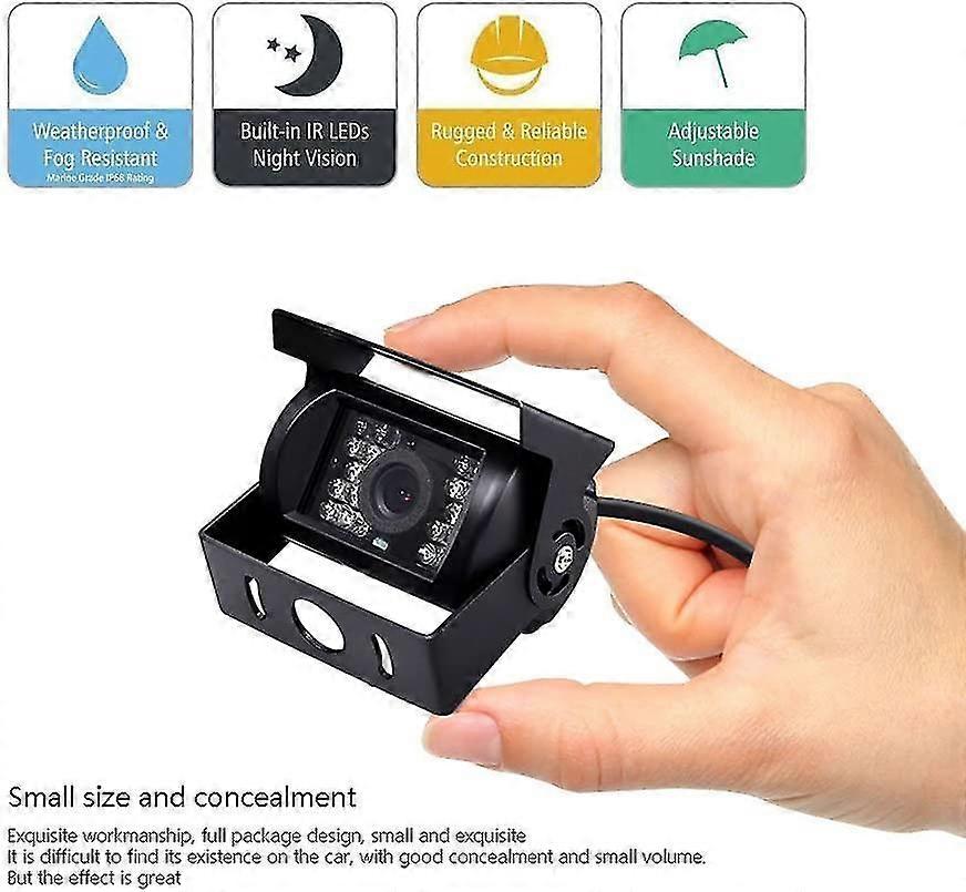 Rear View Camera 4 Pin Connector 12v 24v Waterproof Night Vision Camera ...