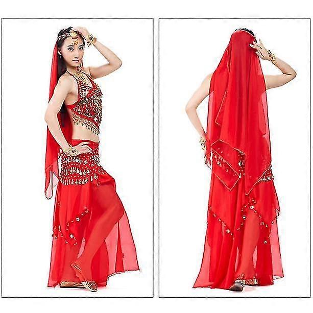 Women's Belly Dance Costumes 5-piece Belly Dance Dresses Bras Belts ...